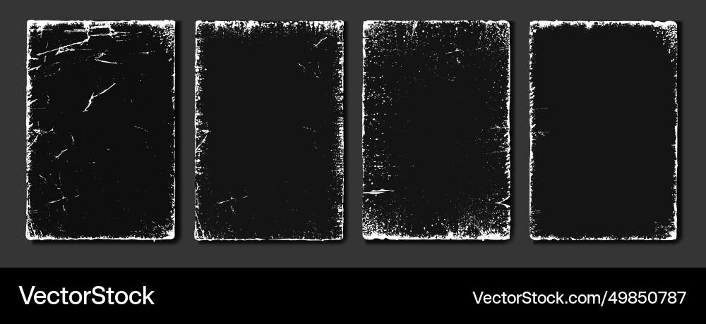 Rectangle worn paper realistic faded old frame Vector Image