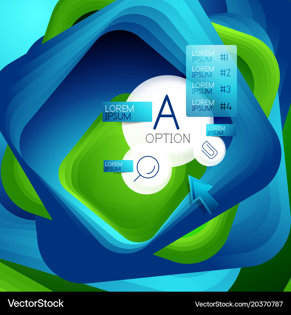 Rotating swirl square background color rectangles Vector Image