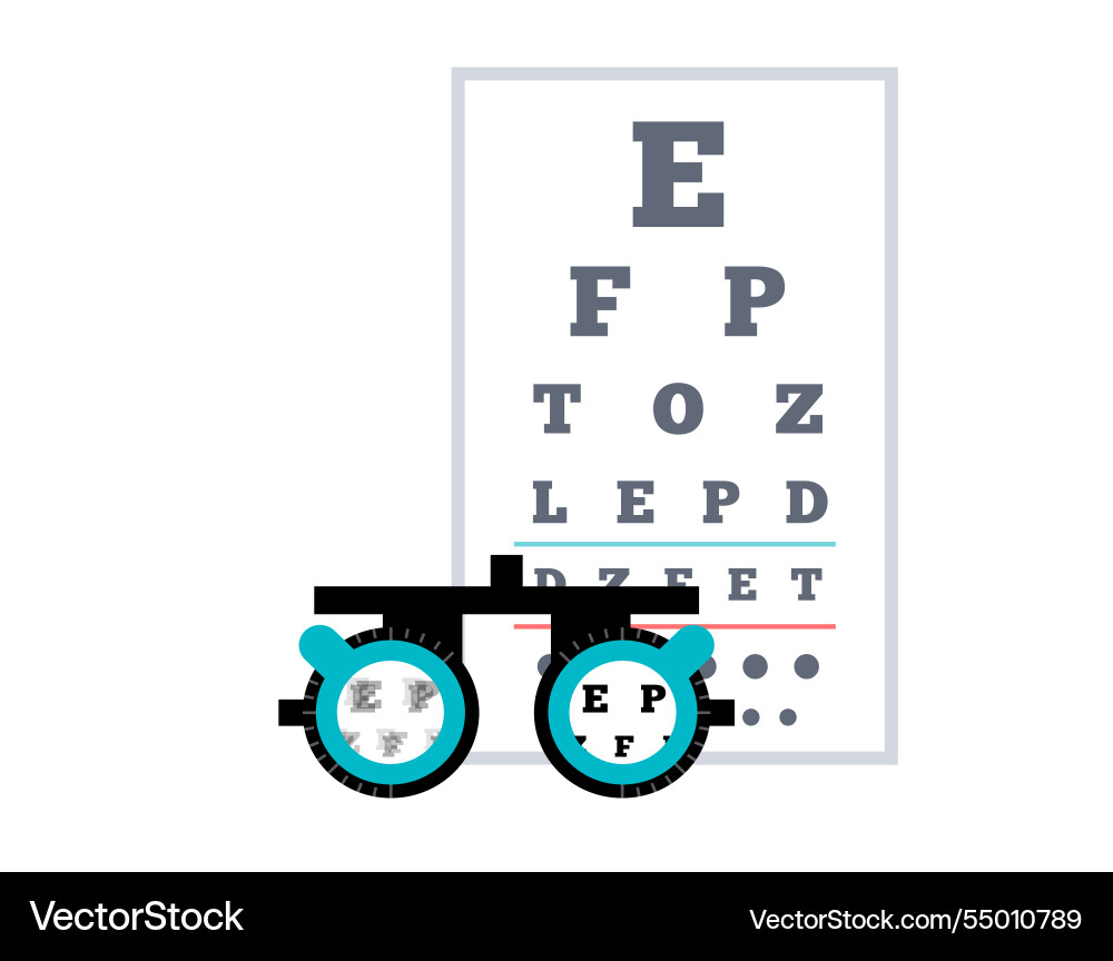 Amblyopia or lazy eye Royalty Free Vector Image