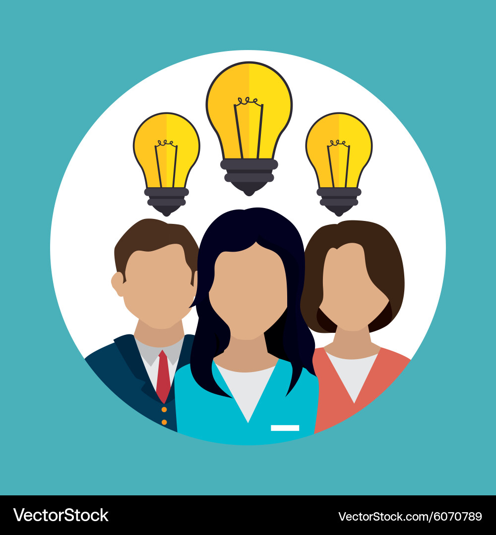 Big idea creative and intelligence Royalty Free Vector Image