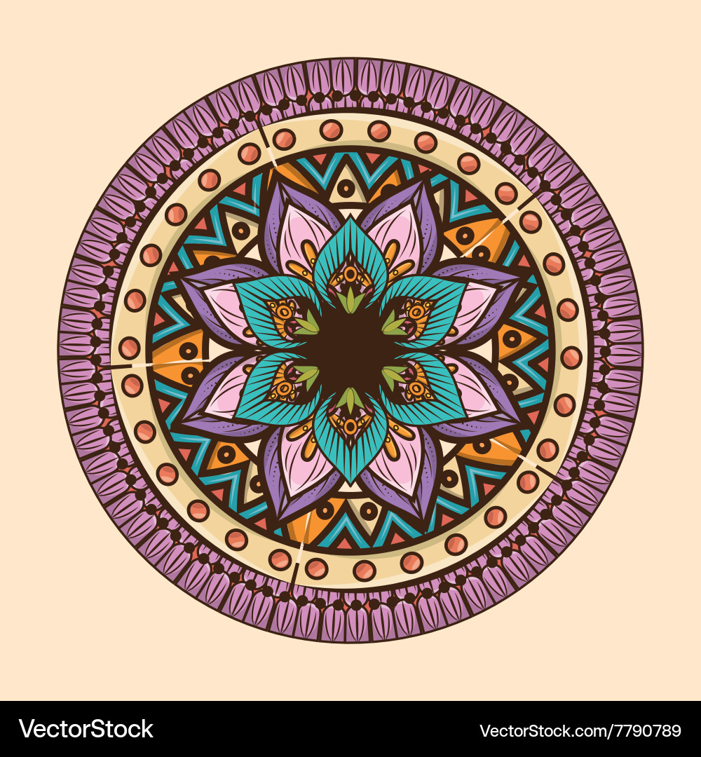 Bohemian background design Royalty Free Vector Image