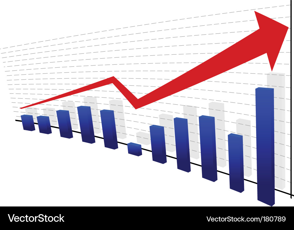 Business Growth Chart Royalty Free Vector Image