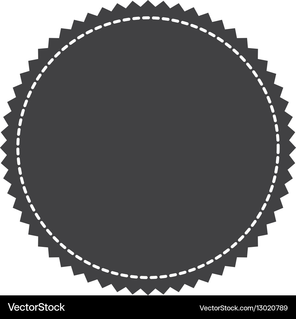 Circle seal stamp icon Royalty Free Vector Image