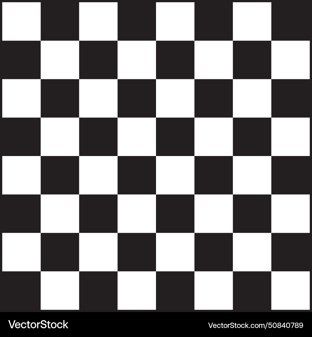 Empty chess board black and white Royalty Free Vector Image