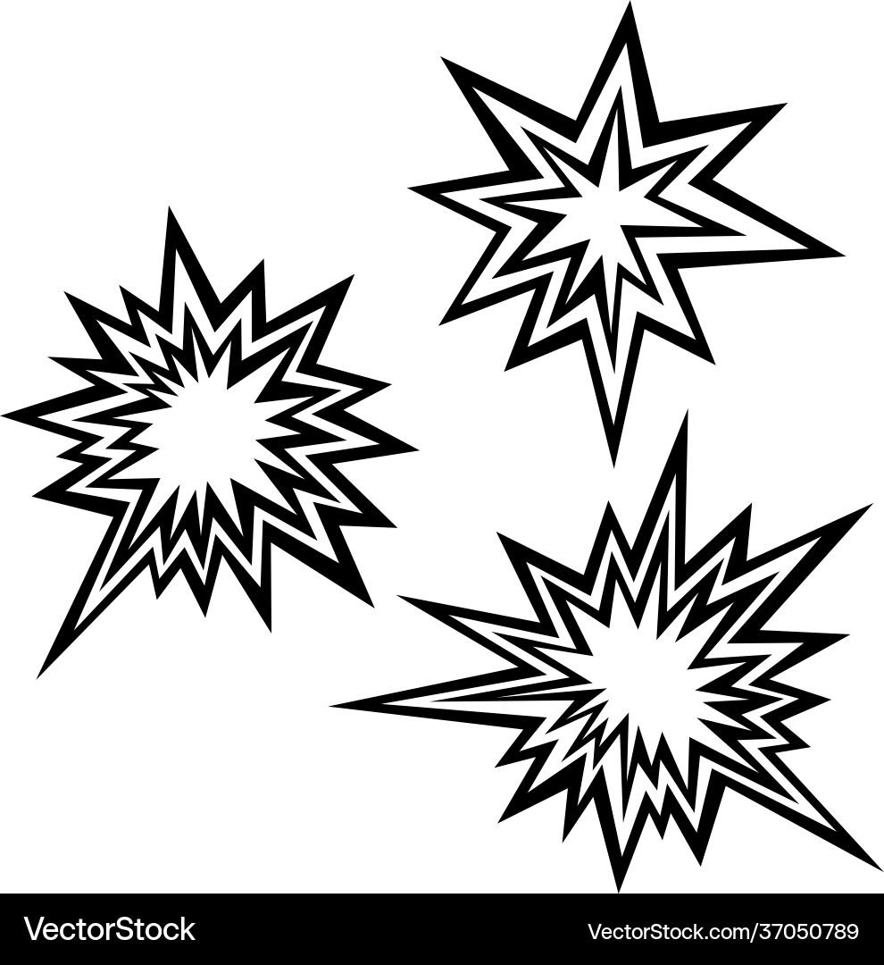 Explosives collisions Royalty Free Vector Image