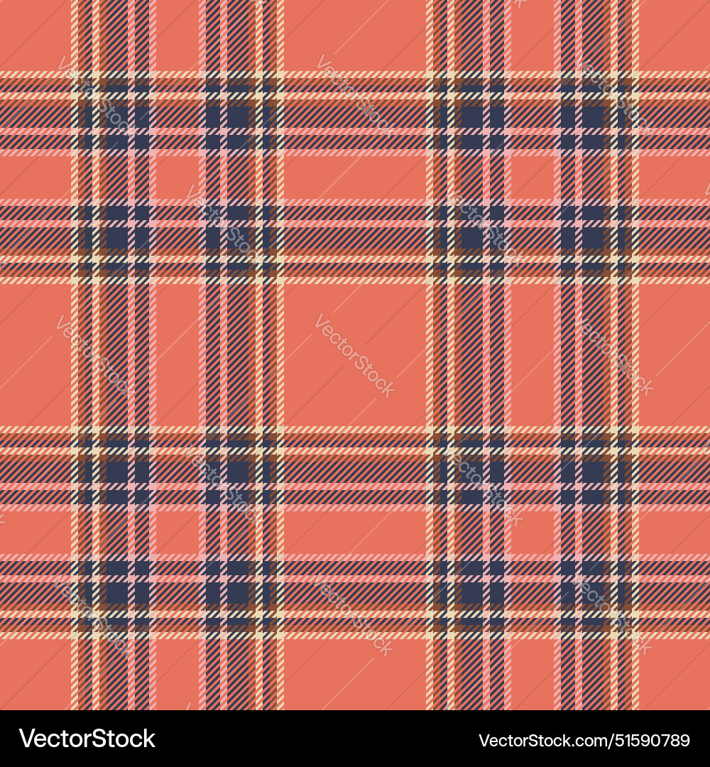 Plaid seamless pattern check fabric texture Vector Image