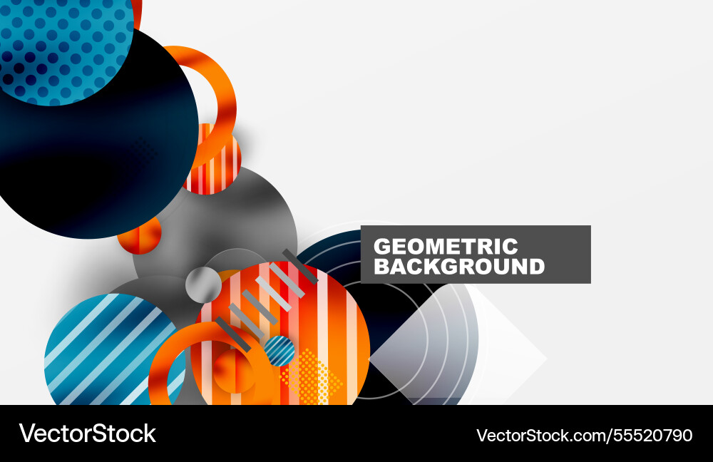 Abstract geometric background with overlapping Vector Image