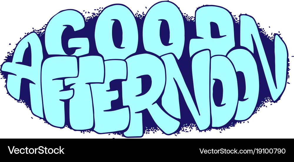Good afternoon hand drawn lettering for posters Vector Image