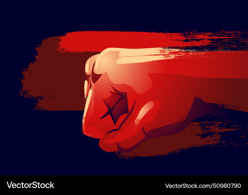 Grunge red punch Royalty Free Vector Image - VectorStock