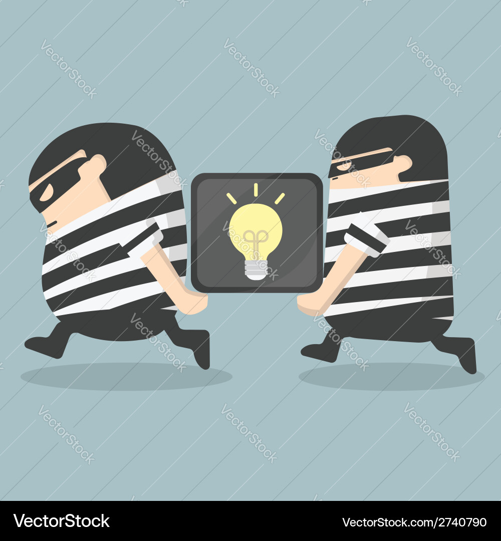 Idea Theft Concept Royalty Free Vector Image - VectorStock