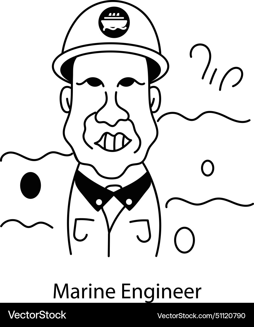 Marine engineer Royalty Free Vector Image - VectorStock