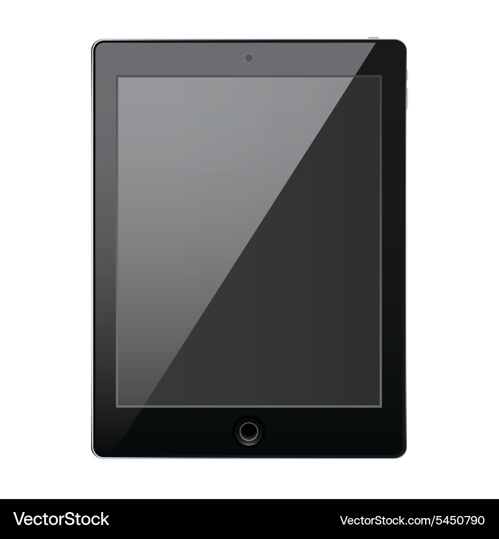 New realistic tablet modern style isolated Vector Image