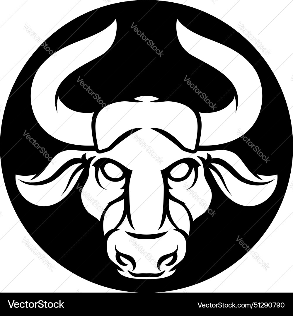 Taurus bull zodiac astrology sign Royalty Free Vector Image