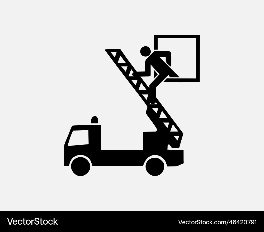 Emergency window fire rescue icon Royalty Free Vector Image