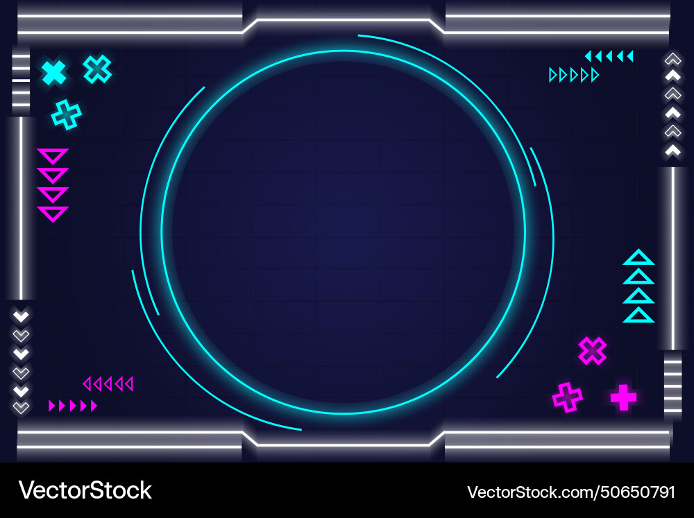 Flat abstract background with glow effect Vector Image