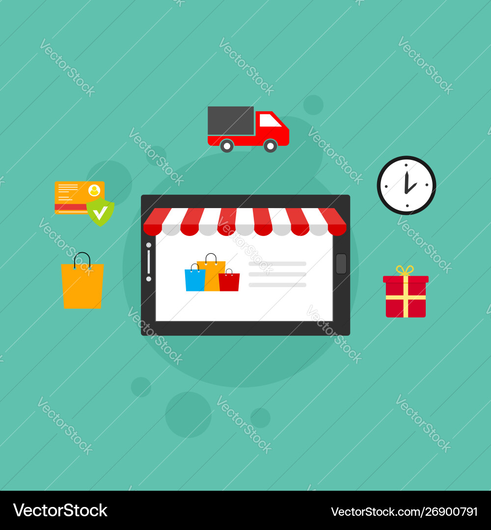 Modern flat design people and business concept Vector Image