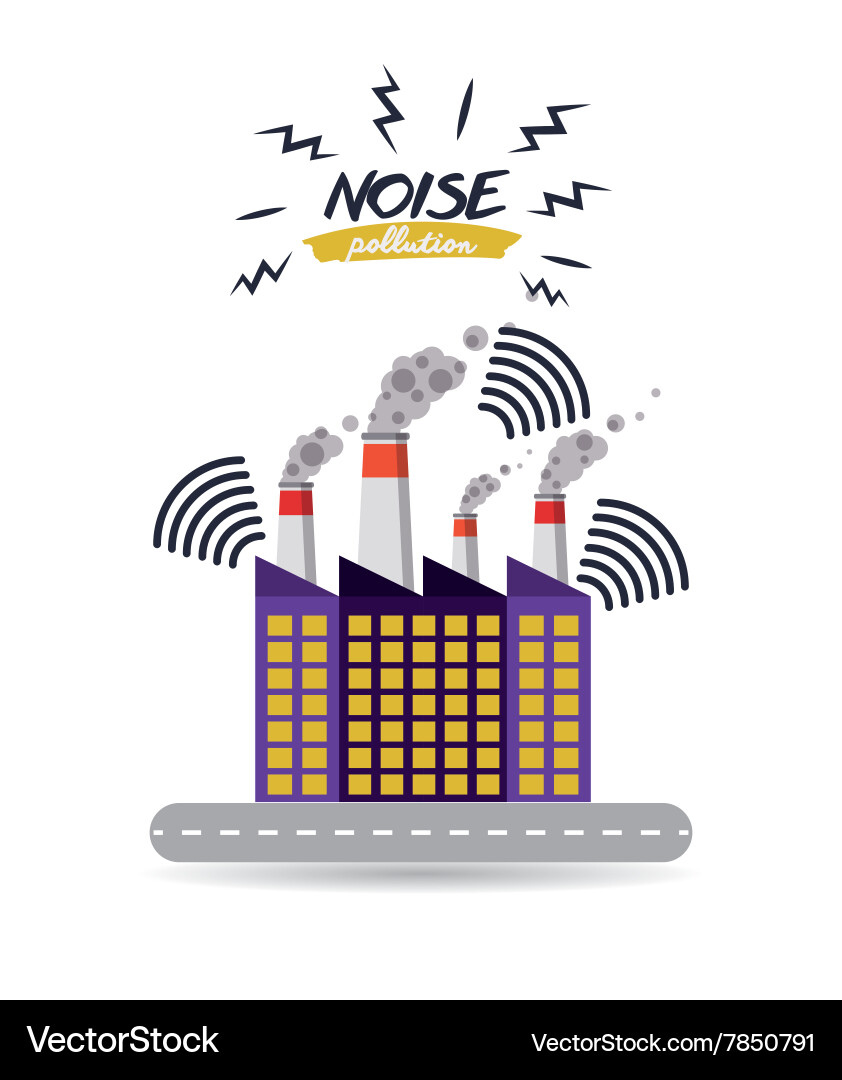 Noise pollution design Royalty Free Vector Image
