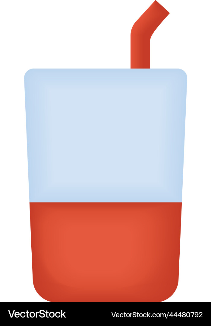 3d shake cup Royalty Free Vector Image - VectorStock