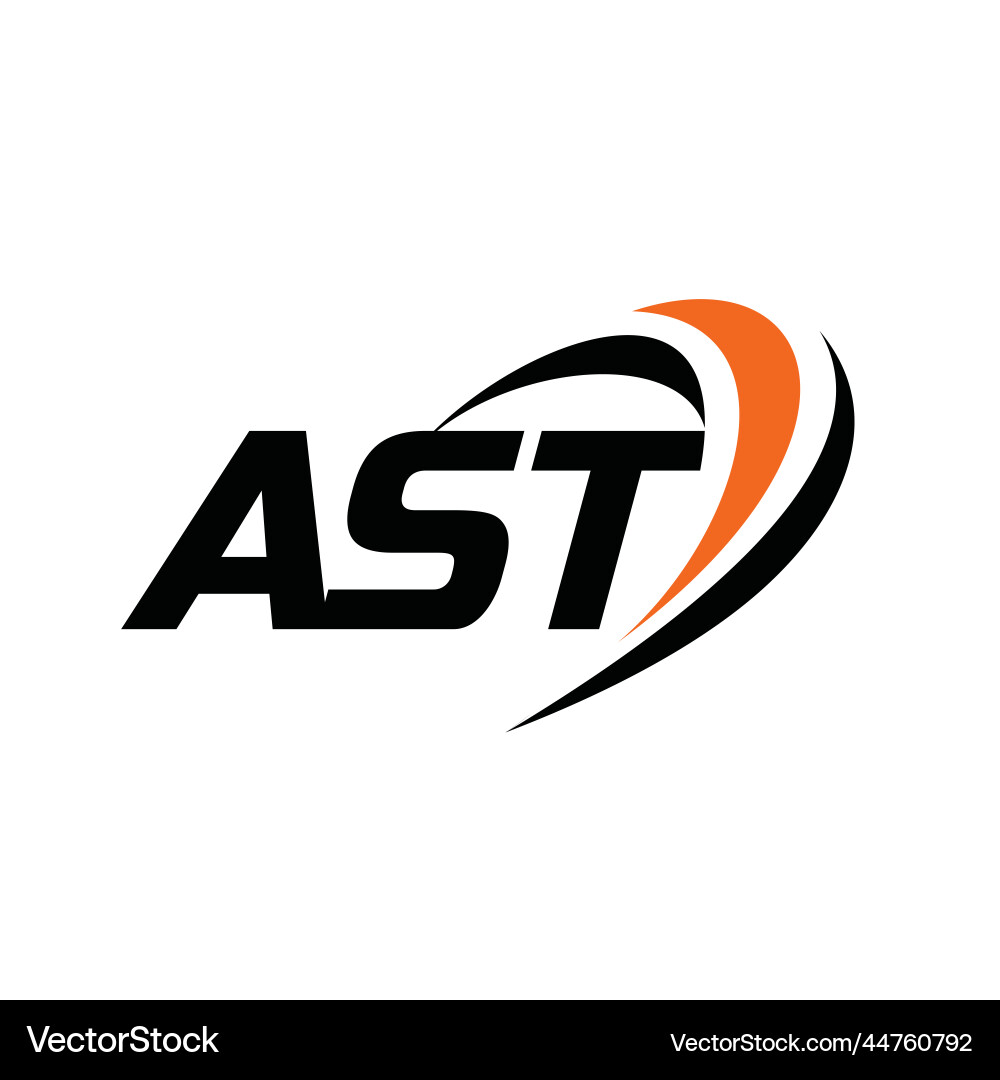 Ast monogram logo Royalty Free Vector Image - VectorStock