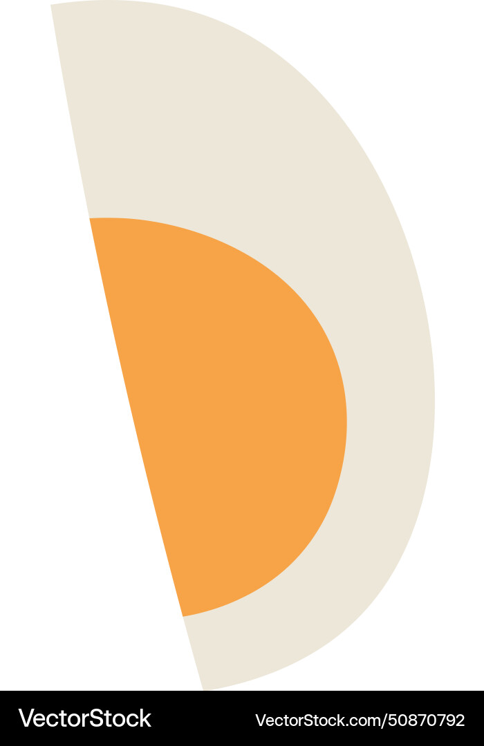 Boiled egg slice Royalty Free Vector Image - VectorStock