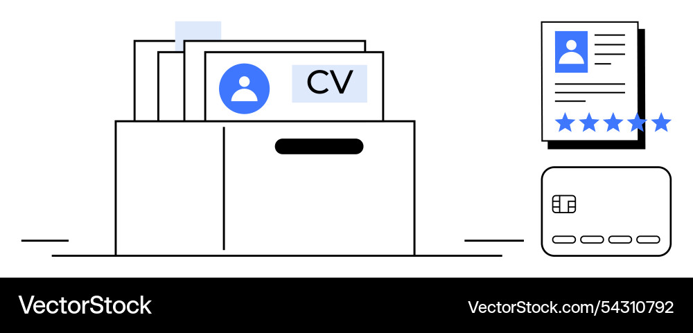 Job application and recruitment process Royalty Free Vector