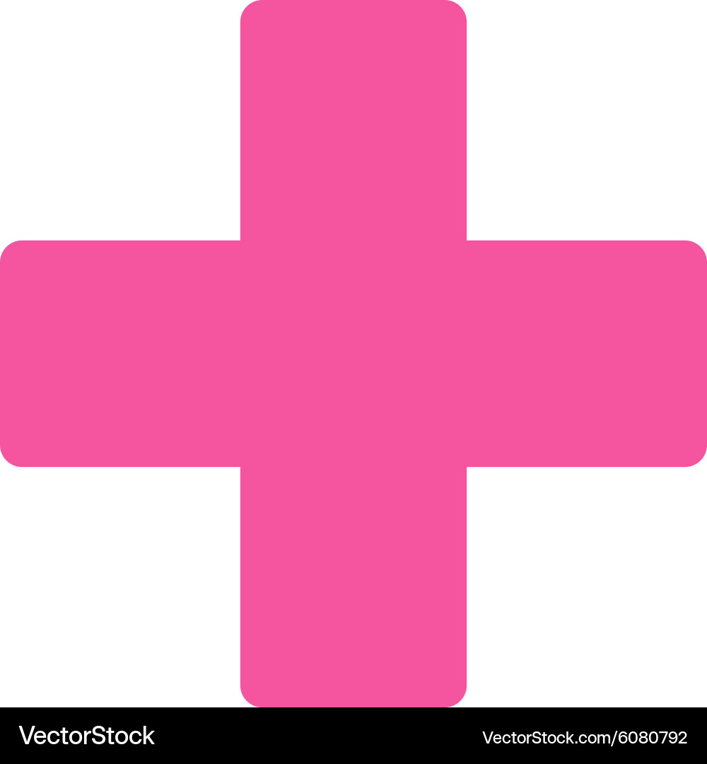 Addition Symbol Pink