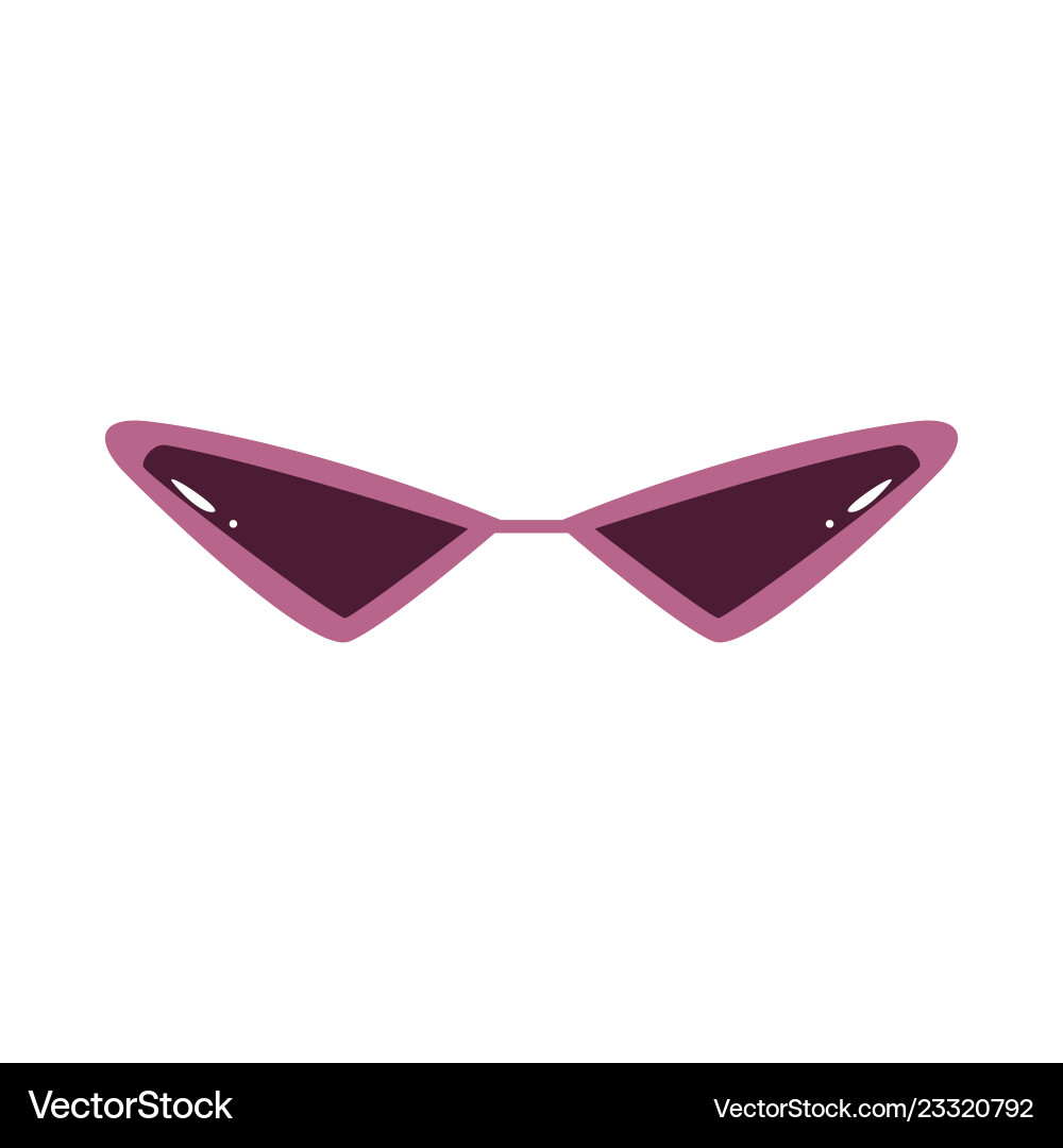 Retro sunglasses photo booth props icon Royalty Free Vector