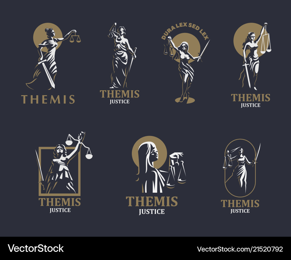 Themis - Goddess of Justice Royalty Free Vector Image