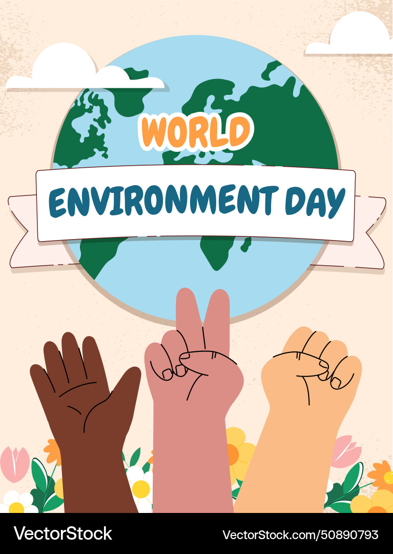 Environment day poster Royalty Free Vector Image