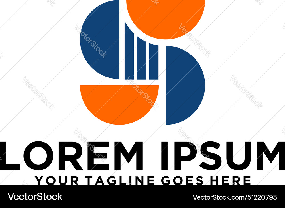 Law attorney letter s logo Royalty Free Vector Image