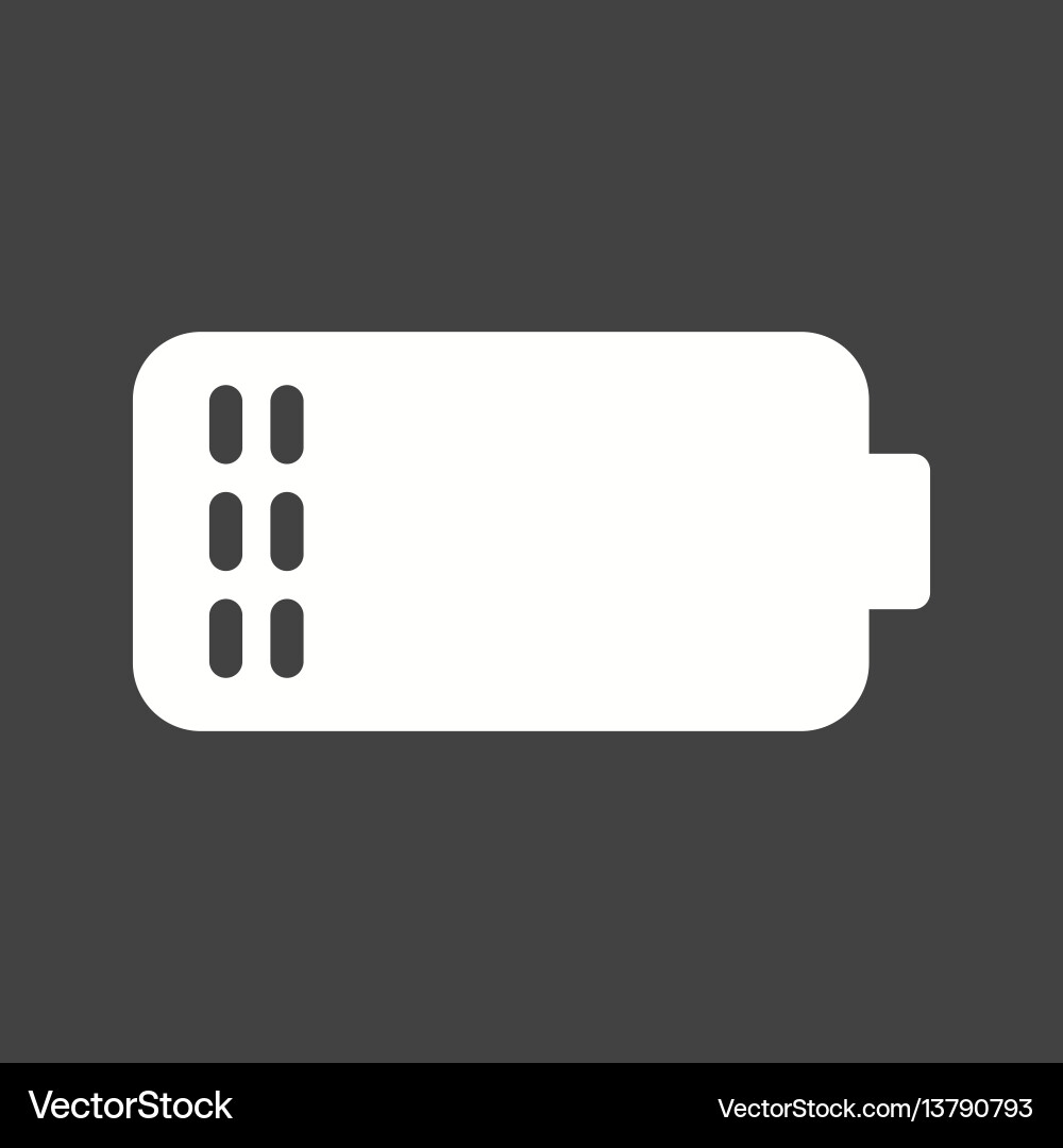 Low battery Royalty Free Vector Image - VectorStock
