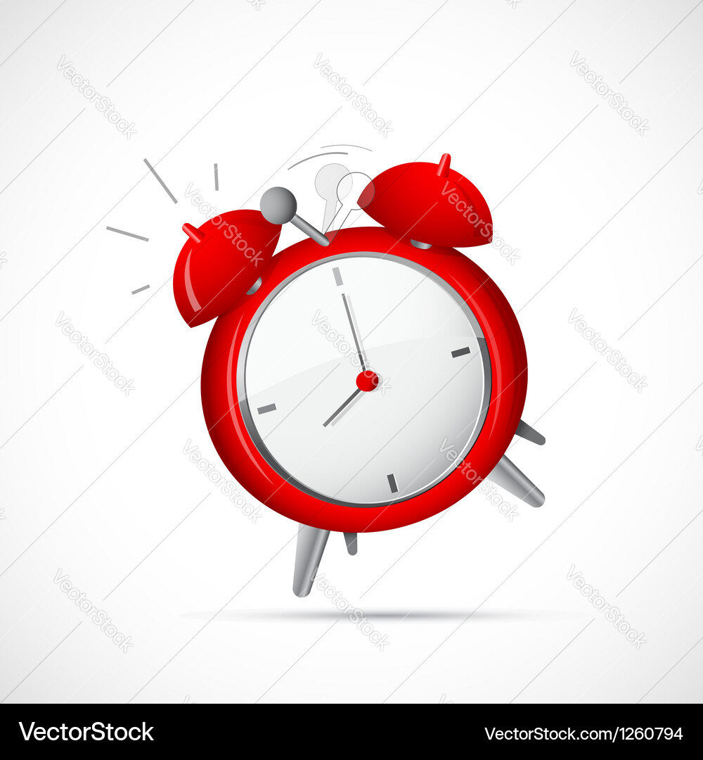 Alarm clock cartoon Royalty Free Vector Image - VectorStock