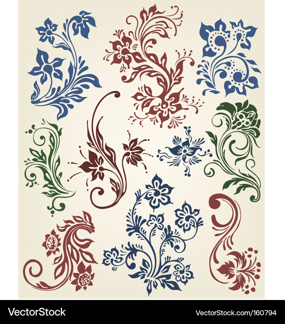 Flowers vintage design Royalty Free Vector Image