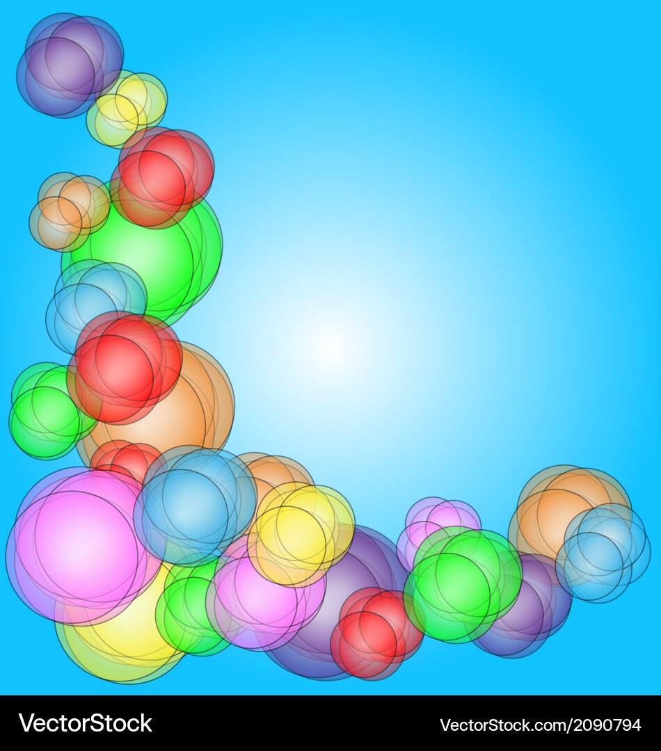 Fun-bubble-corner Royalty Free Vector Image - VectorStock