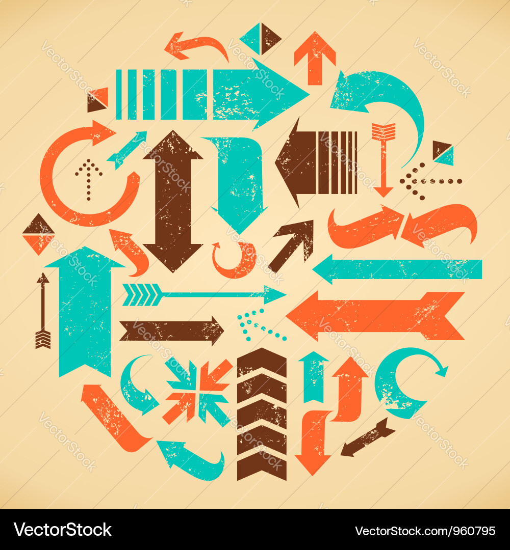 Arrows collection Royalty Free Vector Image - VectorStock