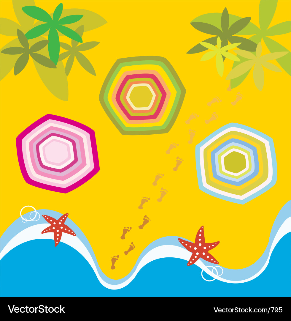 Beach Royalty Free Vector Image - VectorStock
