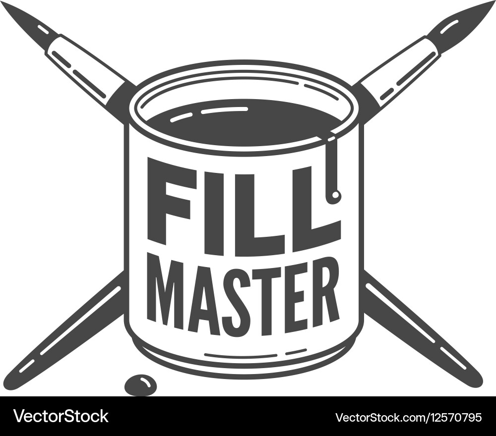 Fill master Royalty Free Vector Image - VectorStock