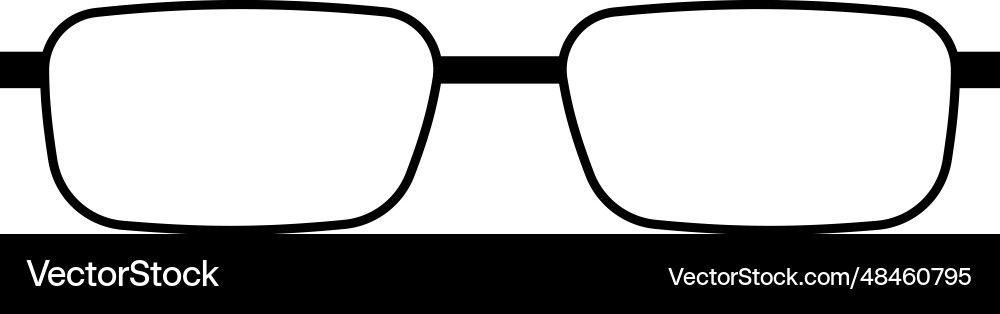Modern eyeglasses frame icon elegant glasses Vector Image