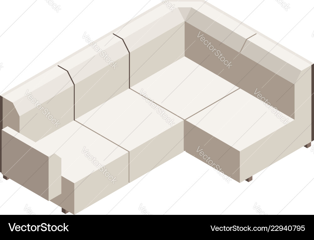 Sofa icon isometric style Royalty Free Vector Image