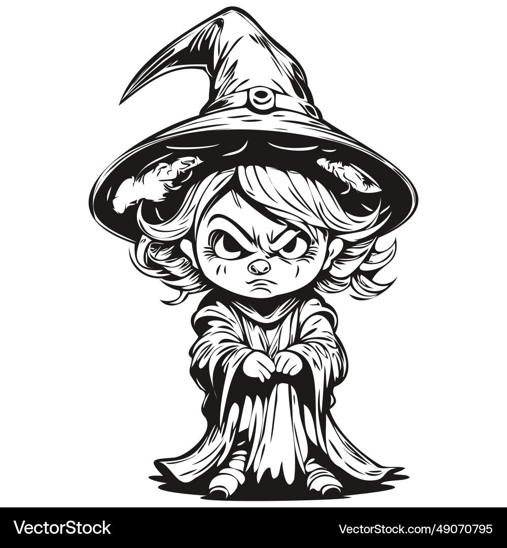 Witchcraft activity in hand-drawn style Royalty Free Vector