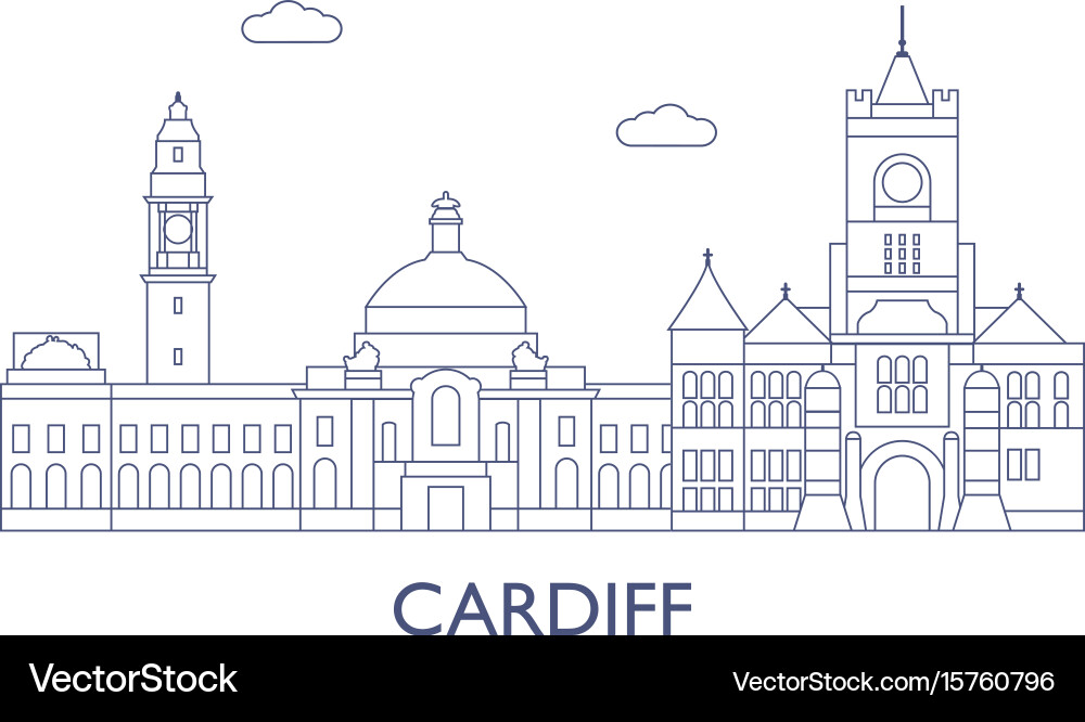Cardiff Royalty Free Vector Image - VectorStock