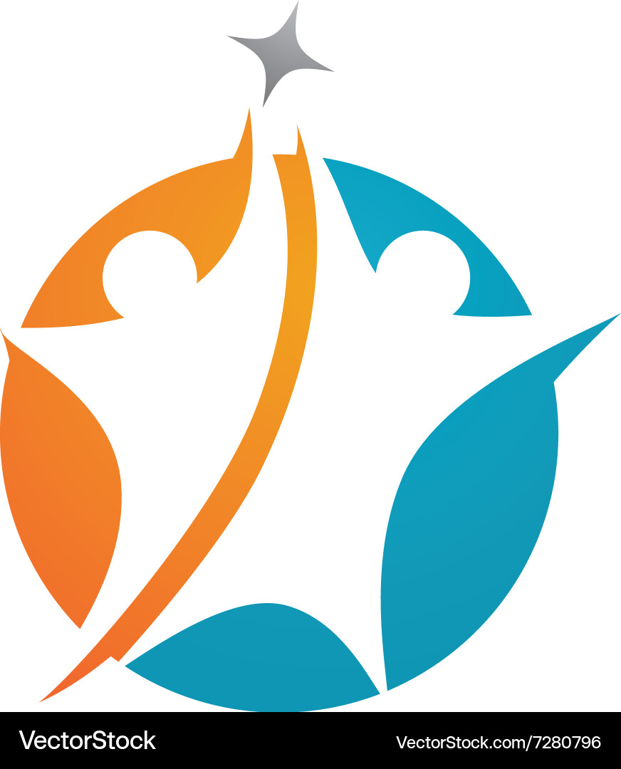 Community care logo Royalty Free Vector Image - VectorStock