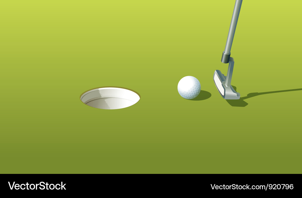 Putting green Royalty Free Vector Image - VectorStock