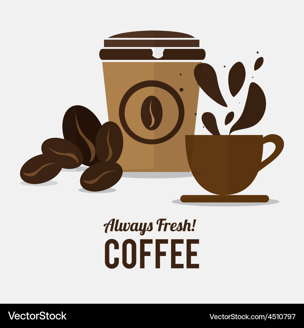 Coffee design Royalty Free Vector Image - VectorStock