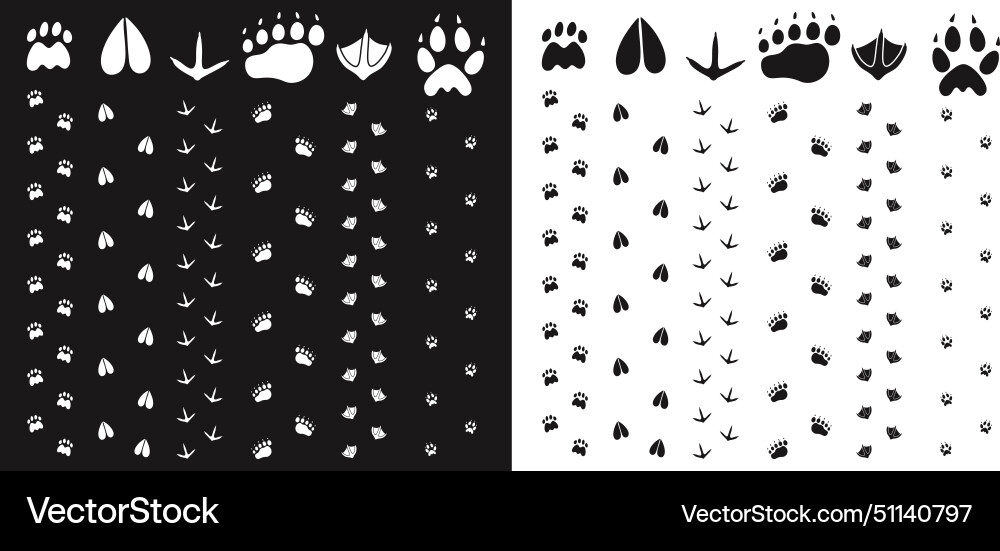 Paw print Royalty Free Vector Image - VectorStock