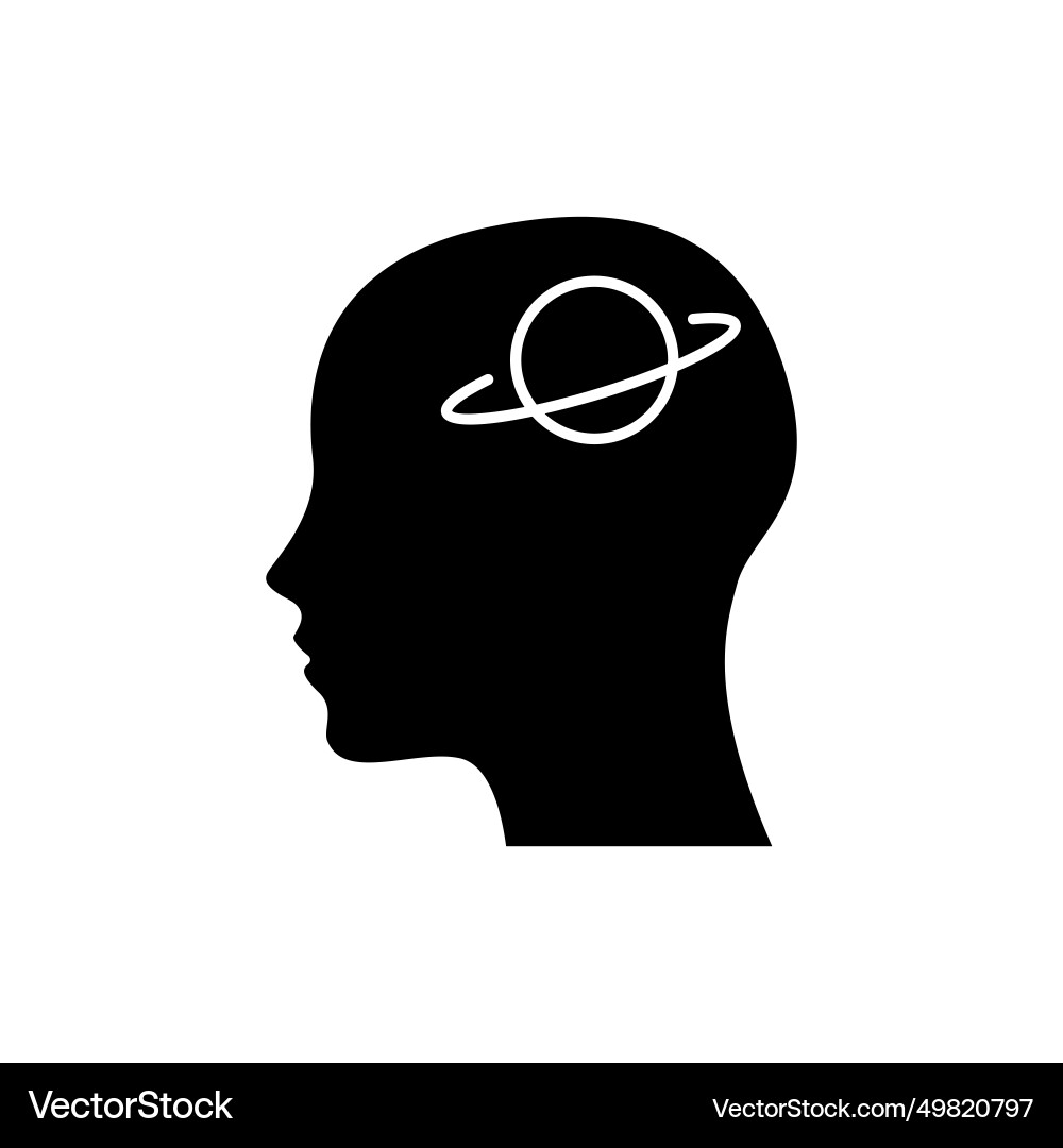 People think head icon logo design Royalty Free Vector Image