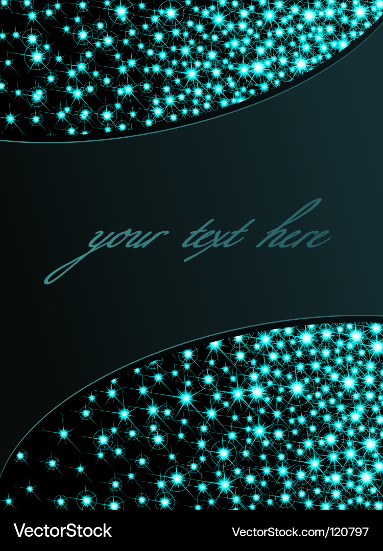 Sparkling Night Frame Royalty Free Vector Image