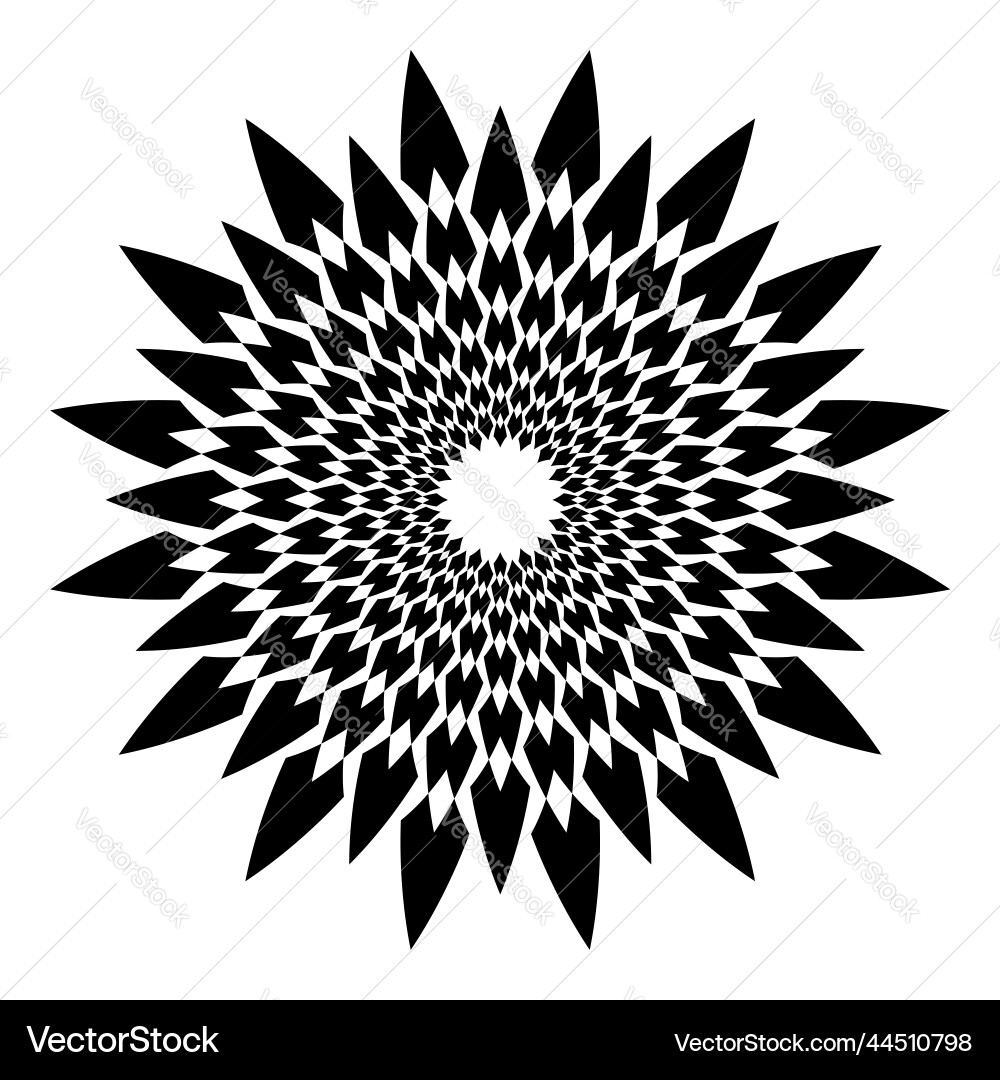 Circle radial design element Royalty Free Vector Image