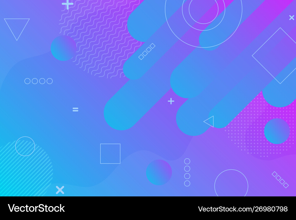 Colorful abstract background minimal geometric Vector Image