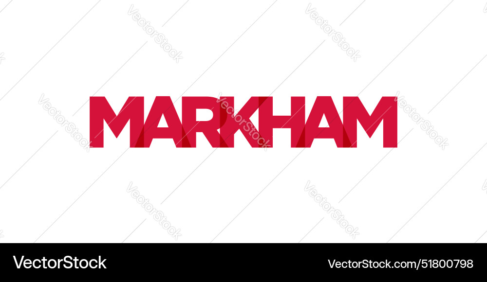 Markham in the canada emblem design features Vector Image